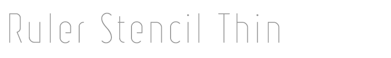 Ruler Stencil Font | wfonts.com - download free