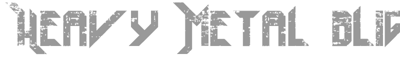 Heavy Metal Blight Font | wfonts.com - download free