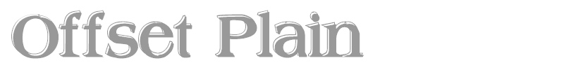 Offset Font | wfonts.com - download free
