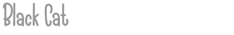 Black Cat Font | wfonts.com - download free