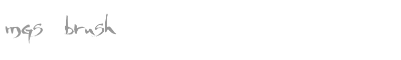 MGS 4 Brush Font | wfonts.com - download free
