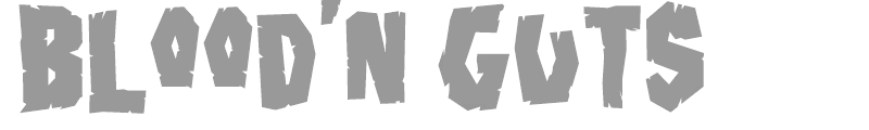 Blood'n Guts Font | wfonts.com - download free