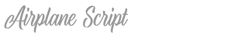 Airplane Script Font | wfonts.com - download free