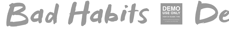 Bad Habits Font | wfonts.com - download free