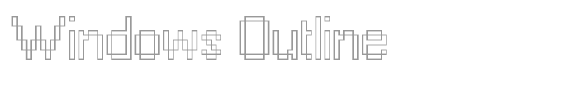 Windows Outline Font | wfonts.com - download free
