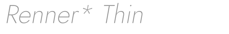 Renner* Font | wfonts.com - download free