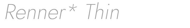 Renner* Font | wfonts.com - download free