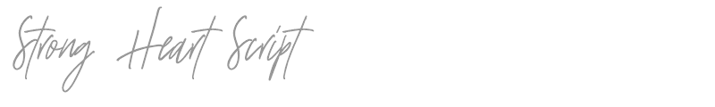 Strong Heart Script Font | wfonts.com - download free