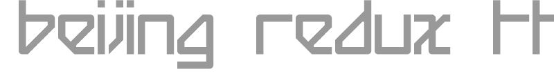 Beijing Redux Font | wfonts.com - download free