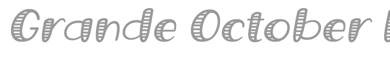 Grande October Four Font | wfonts.com - download free