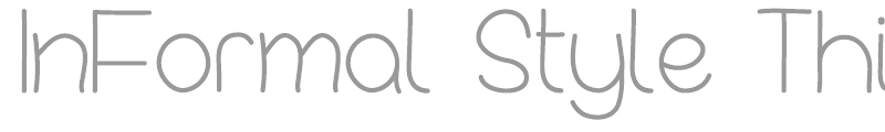 InFormal Style Font | wfonts.com - download free