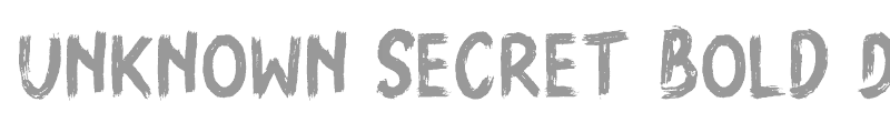 Unknown Secret Font | wfonts.com - download free