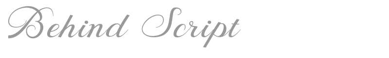 Behind Script Font | wfonts.com - download free