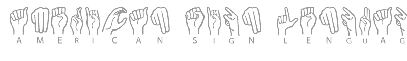 American Sign Language Font | wfonts.com - download free