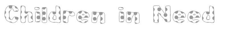 Children in Need Font | wfonts.com - download free