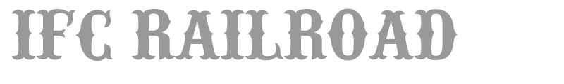IFC Rail Road Font | wfonts.com - download free