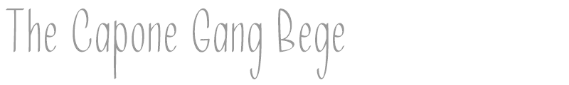 The Capone Gang Bege Font | wfonts.com - download free