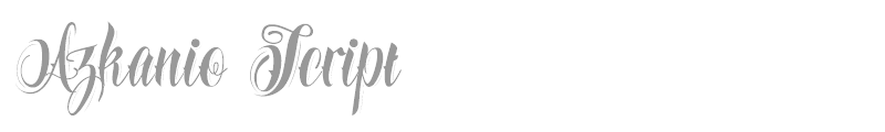 Azkanio Script Font | wfonts.com - download free