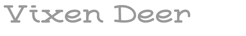 Vixen Deer Font | wfonts.com - download free