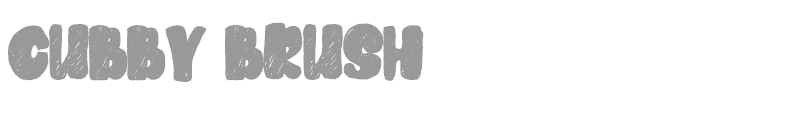 Cubby Brush Font | wfonts.com - download free