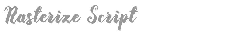 Download Free Font Rasterize Script
