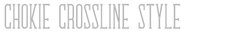 Chokie Crossline Style Font | wfonts.com - download free