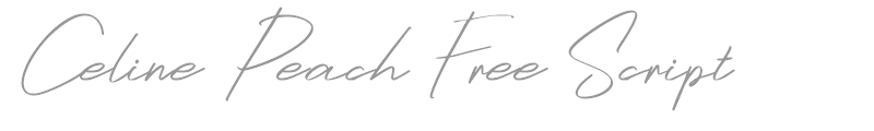 Celine Peach Script Font | wfonts.com - download free