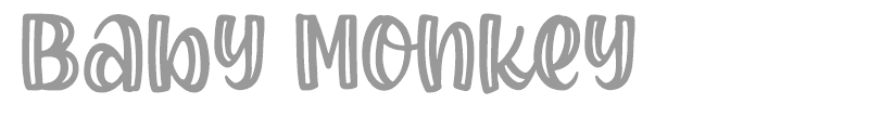 Baby Monkey Font | wfonts.com - download free