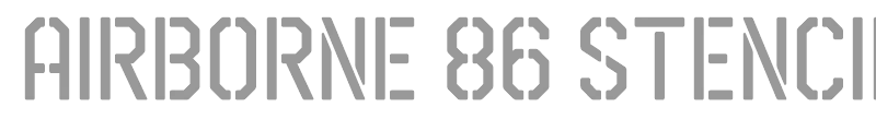 Airborne 86 Font | wfonts.com - download free