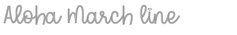 Aloha March Font | wfonts.com - download free