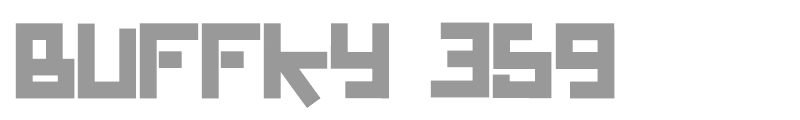 Buffky 359 Font | wfonts.com - download free