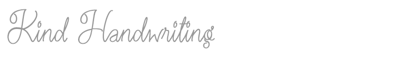 Kind Handwriting Font | wfonts.com - download free