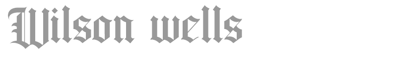 Wilson Wells Font | wfonts.com - download free