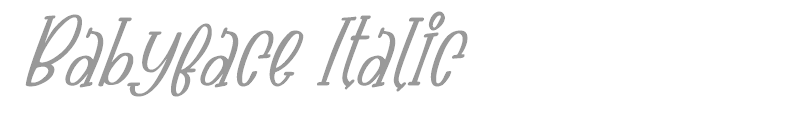 Babyface Font | wfonts.com - download free