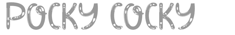Pocky Cocky Font | wfonts.com - download free