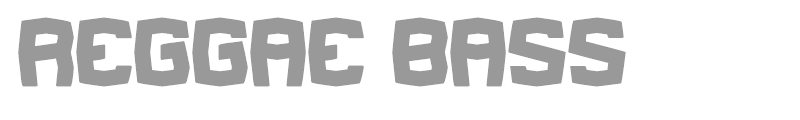 Reggae Bass Font | wfonts.com - download free