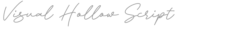 Visual Hollow Script Font | wfonts.com - download free