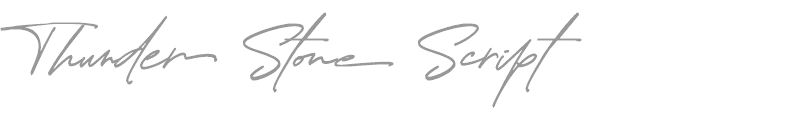 Thunder Stone Script Font | wfonts.com - download free