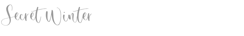 Download Free Font Secret Winter
