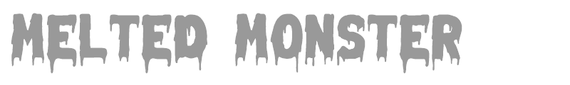 Melted Monster Font | wfonts.com - download free