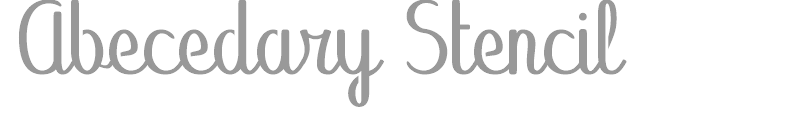 Abecedary Stencil Font | wfonts.com - download free