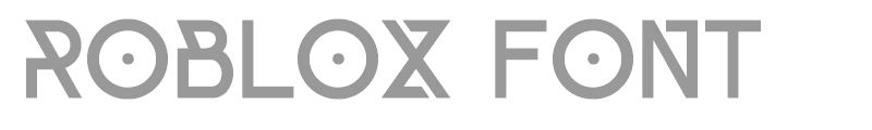 Roblox Font | wfonts.com - download free