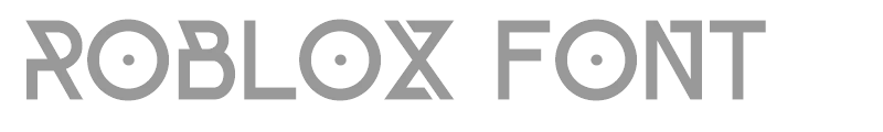 Roblox Font | wfonts.com - download free