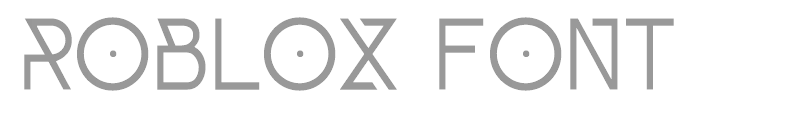 Roblox Font | wfonts.com - download free