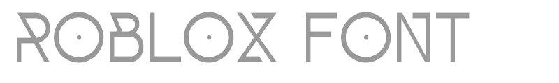 Roblox Font | wfonts.com - download free