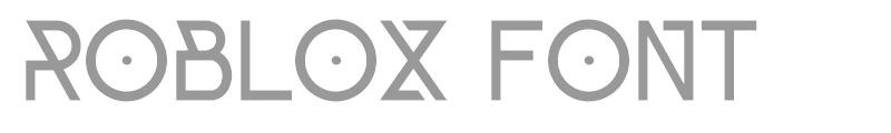 Roblox Font | wfonts.com - download free
