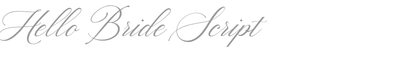 Hello Bride Script Font | wfonts.com - download free