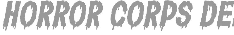 Horror Corps Font | wfonts.com - download free