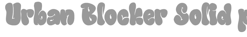 Urban Blocker Font | wfonts.com - download free