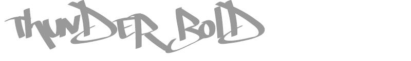 Thunder Bold Font | wfonts.com - download free